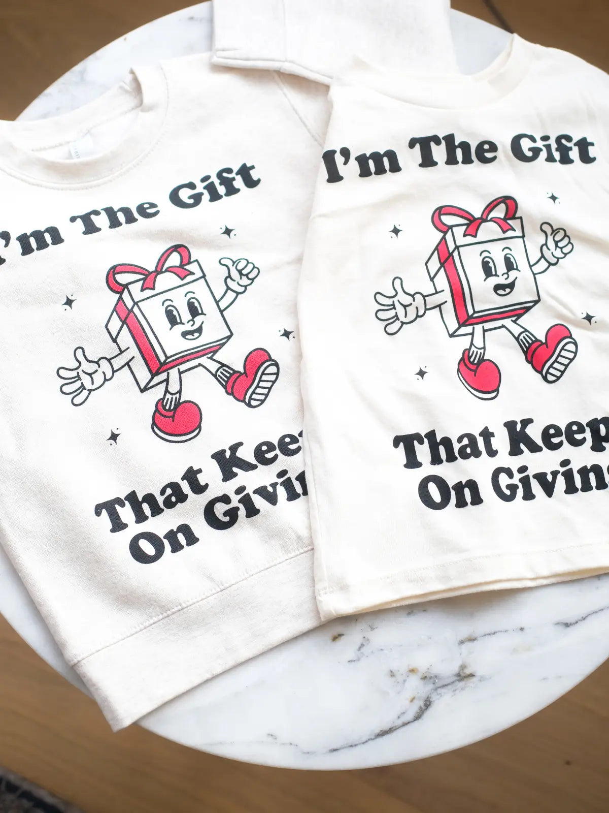 The Gift That Keeps On Giving Funny Kids Holiday Tee or Sweatshirt ...